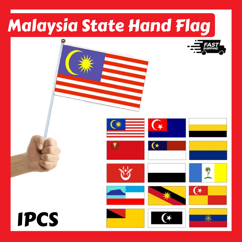 Welcome Hand Flag / Hand Flag / Malaysia State Flag Hand / 15cm x 30cm ...