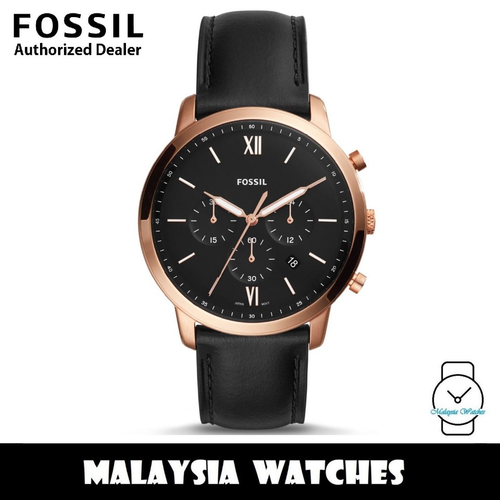 (OFFICIAL WARRANTY) Fossil Men's FS5381 Neutra Chronograph Black Dial ...