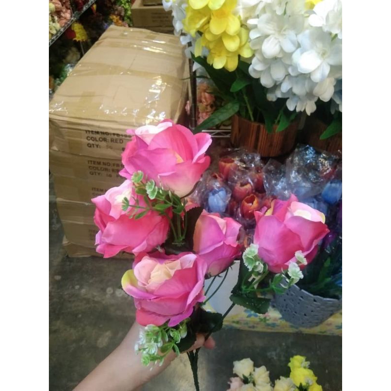 BUNGA ROS MURAH(1JAMBAK 5 KUNTUM BUNGA) | Shopee Malaysia