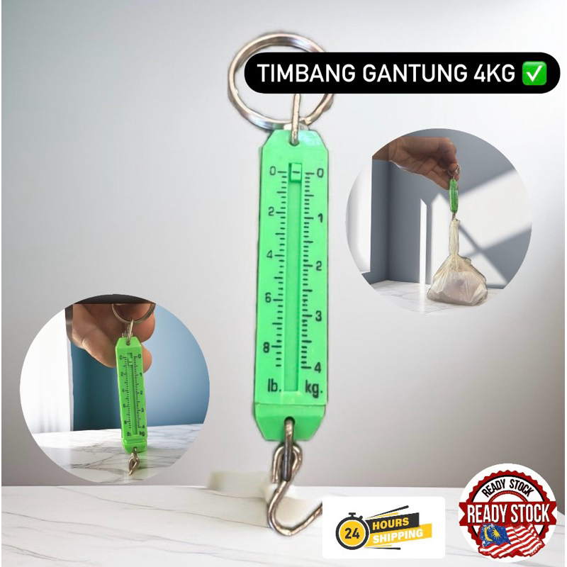 4KG Mini Portable Hanging Kitchen Scale/Timbang Kecil | Shopee Malaysia