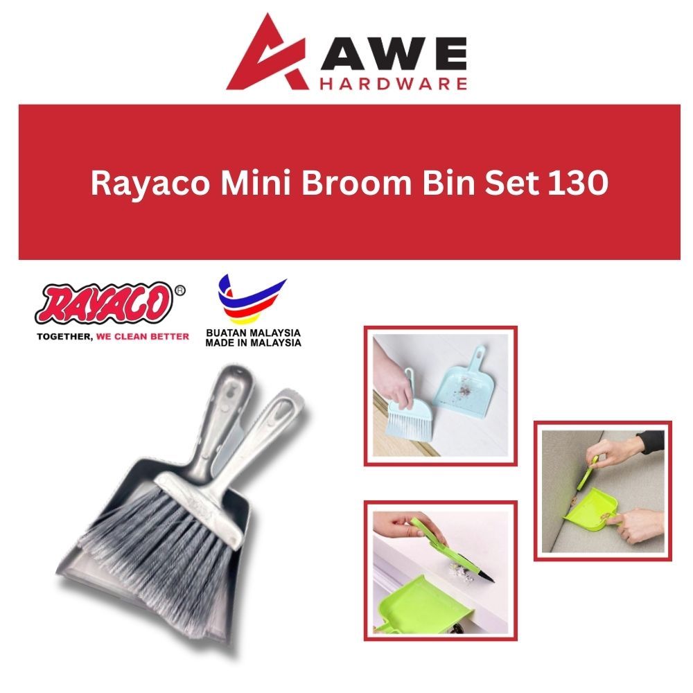Rayaco Mini Broom Bin Set 130 (TW018) | Shopee Malaysia