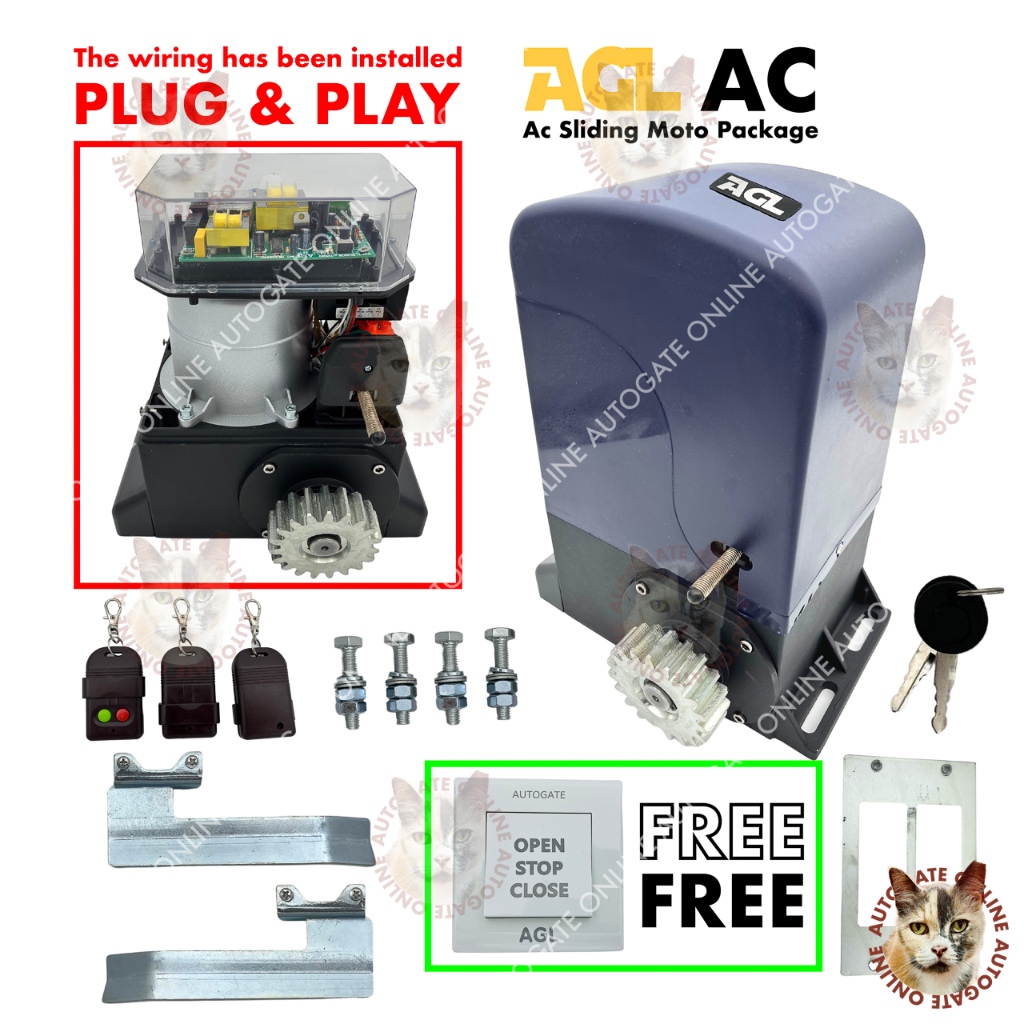 AGL AC ( FULL SET WITHOUT GEAR RACK) ONE SPEED SLIDING MOTOR HEAVY DUTY ...