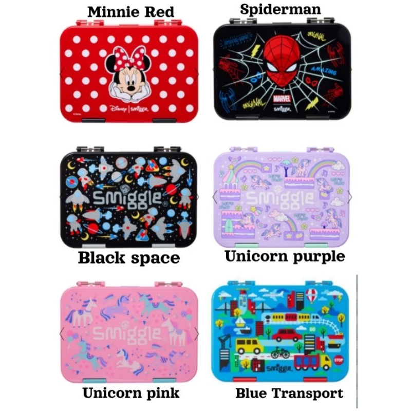 💯 Smiggle Bento Box in Small, Medium and Large Size | Shopee Malaysia