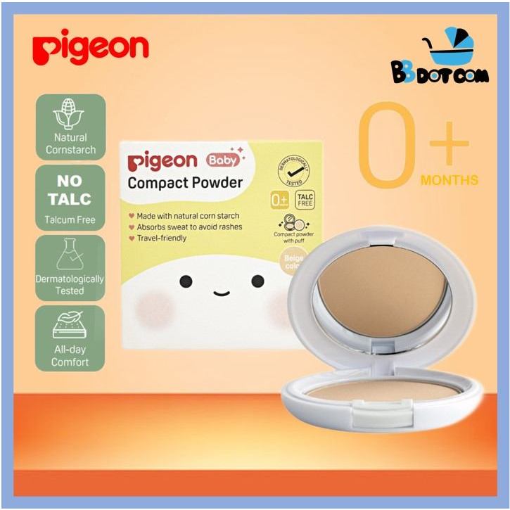 Pigeon Baby Compact Powder ( TALC FREE ) - 10g | Shopee Malaysia