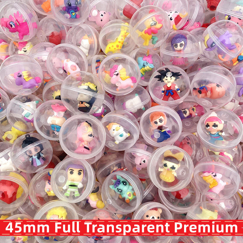 32/45/50mm Plastic Lucky Draw Capsule Ball Suprise Egg With Toys Animal ...