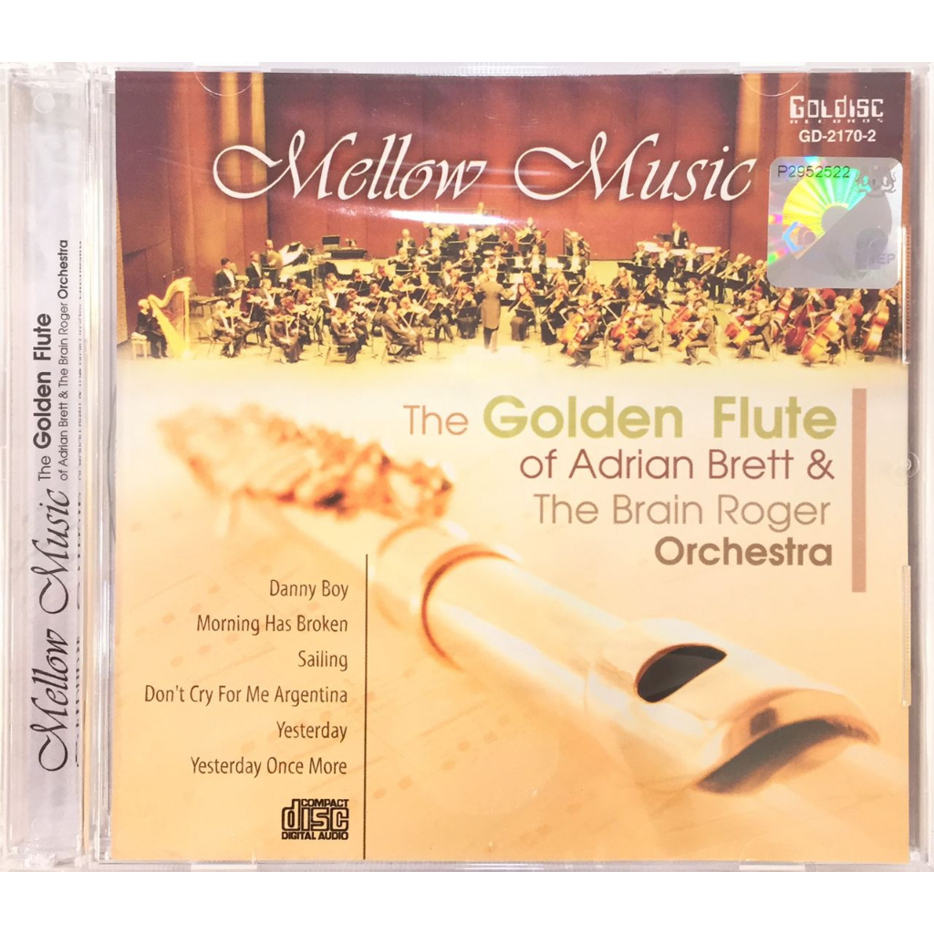 Musical CD Mellow Music The Golden Flute Of Adrian Brett & The Brain ...