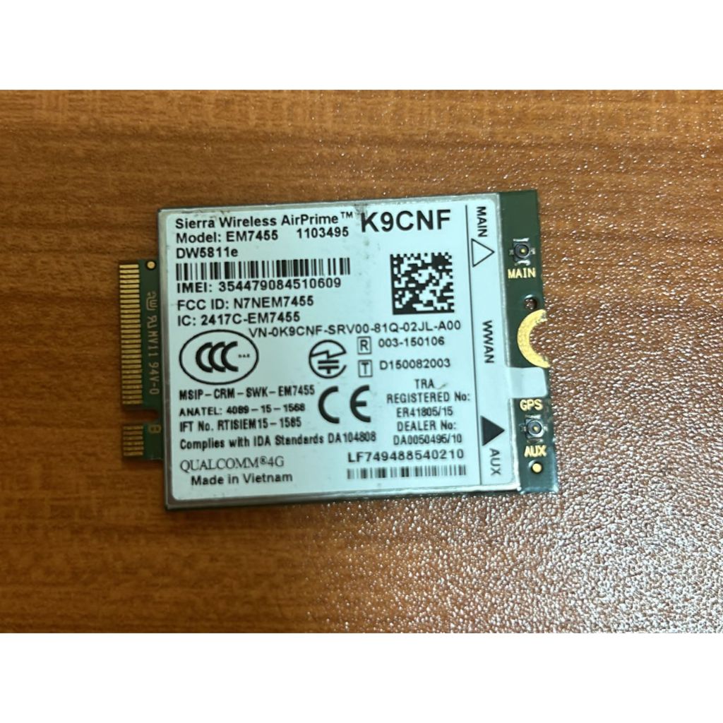 Sierra Wireless AirPrime EM7455 (Gobi 6000 / Dell DW5811e) | Shopee ...