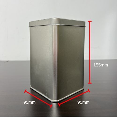 Square Metal Can Packaging Storage Box Case Small Tin, Tea Can ...