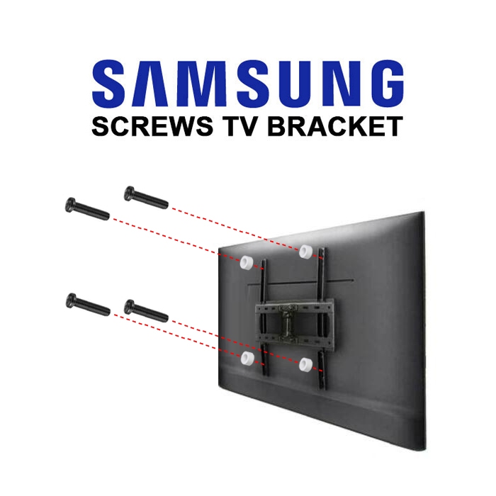 [SAMSUNG] SET TV SCREW for TV Bracket Holes VESA Wall Mount Skru untuk ...
