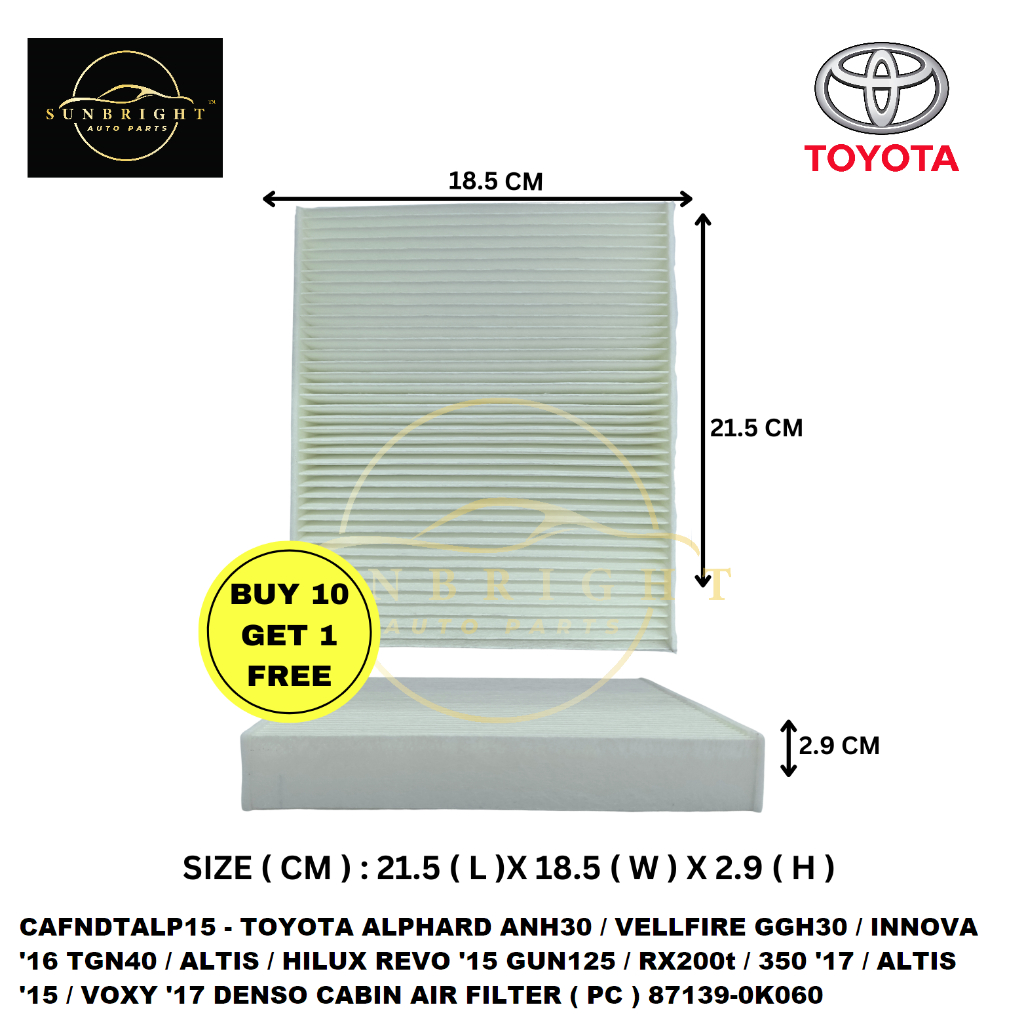 TOYOTA ALPHARD VELLFIRE GGH30/ NNOVA '16 ALTIS /HILUX REVO '15 GUN125 ...