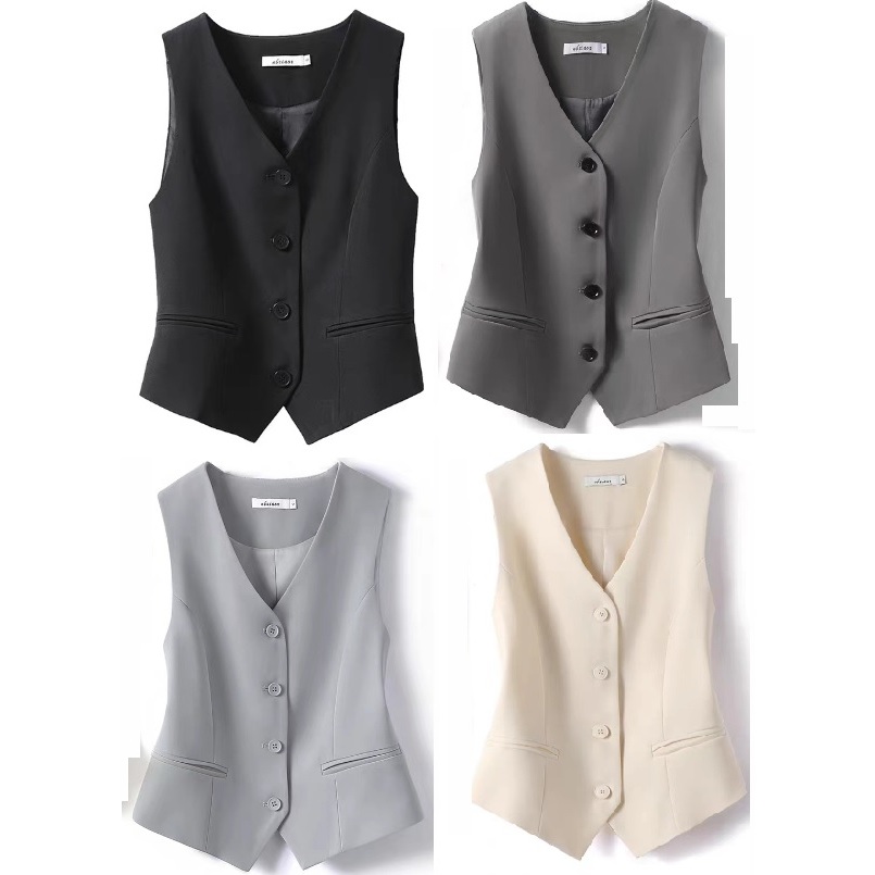 Limited KL stock ~ Women Suit Gray Vest for Business Office Formal ...