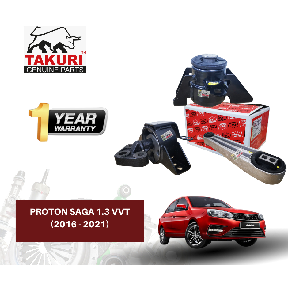 TAKURI PROTON SAGA 1.3 VVT (2016-2021) ENGINE MOUNTING SET | Shopee ...