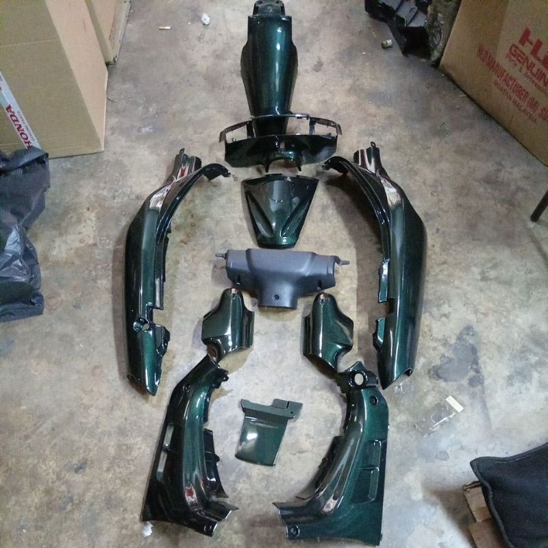 RU110 RG110 RG Old SPORT BODY SET COVER SET Green SUZUKI | Shopee Malaysia