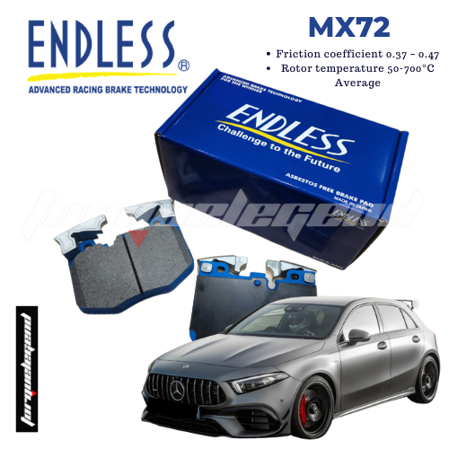 (MERCEDES BENZ AMG A45S) ENDLESS BRAKE PAD MX72 TYPE 700°C FRONT EIP308MX72 | Shopee Malaysia