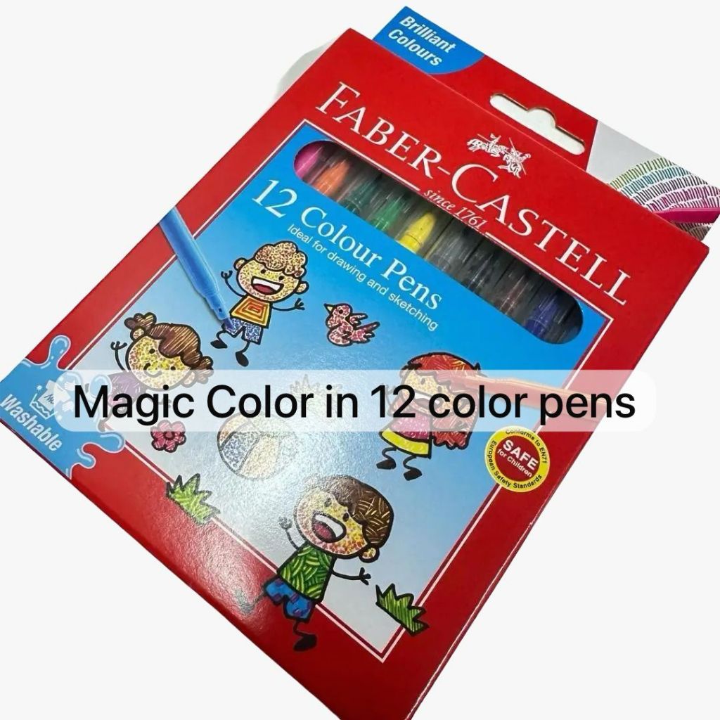 [1 Set] Magic Color Water Color Pens Art Color Paint Non Toxic 12 ...