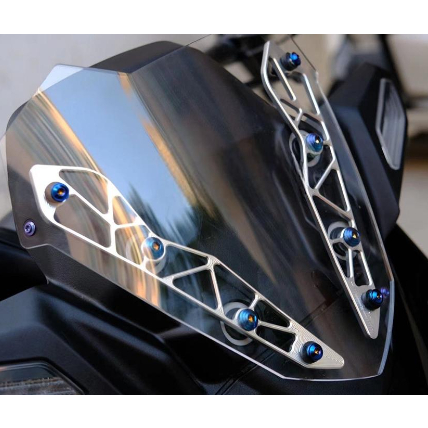 Yamaha XMAX X-MAX V1 Bracket Windshield Stainless Steel CNC windshield ...