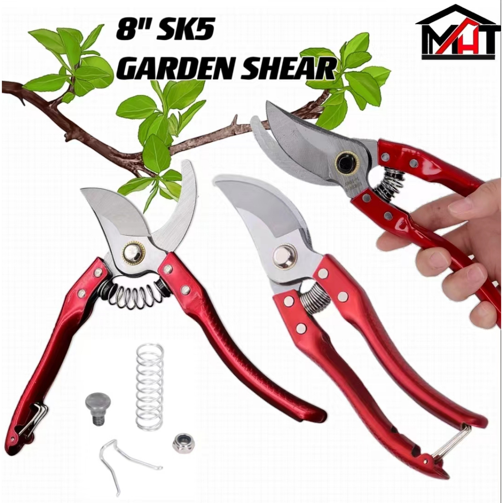 SK5 Garden Shear Garden Scissor Hand Cutting Pruning Tool Gunting Pokok ...