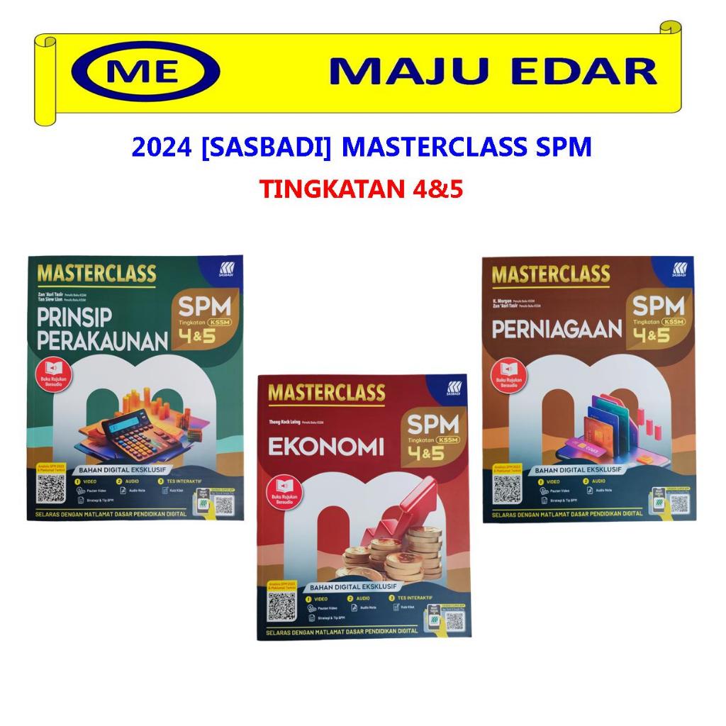 2024 [SASBADI] MASTERCLASS SPM TINGKATAN 4&5 PRINSIP PERAKAUNAN EKONOMI PERNIAGAAN | Shopee Malaysia