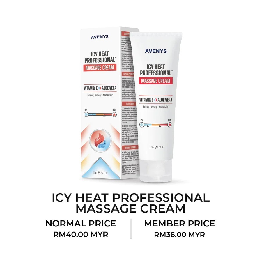 AVENYS Icy Heat Massage Cream ( 100% ORIGINAL) | Shopee Malaysia