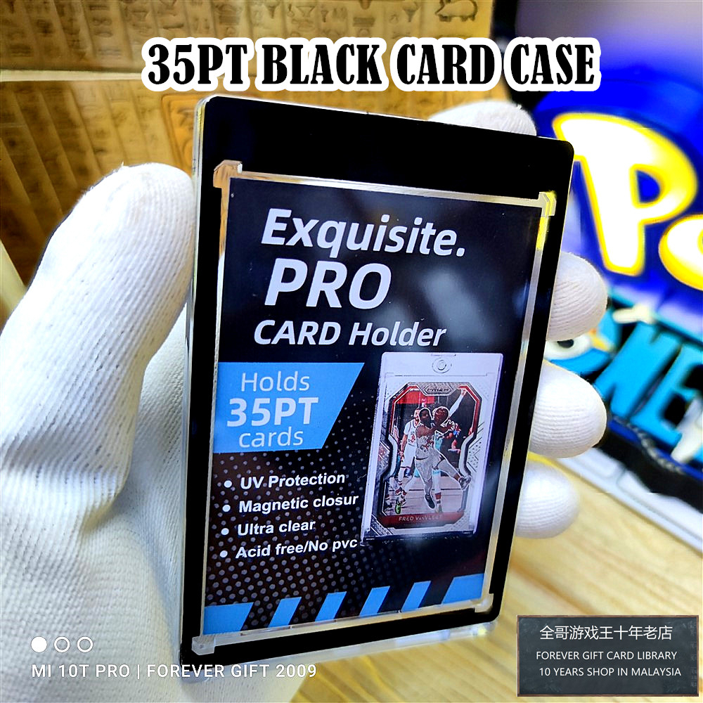 全哥卡店 BLACK FRAME For Trading Card Game 35PT Card Case Acrylic Casing Magnetic 黑框卡砖 D16 | Shopee ...