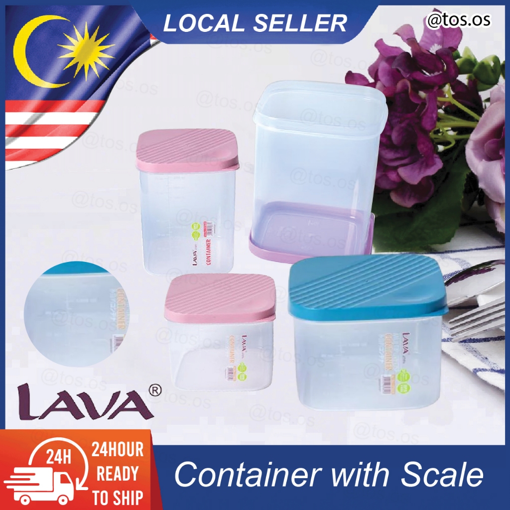 LAVA Multipurpose Container with Scale Air Tight Food Storage / Bekas ...