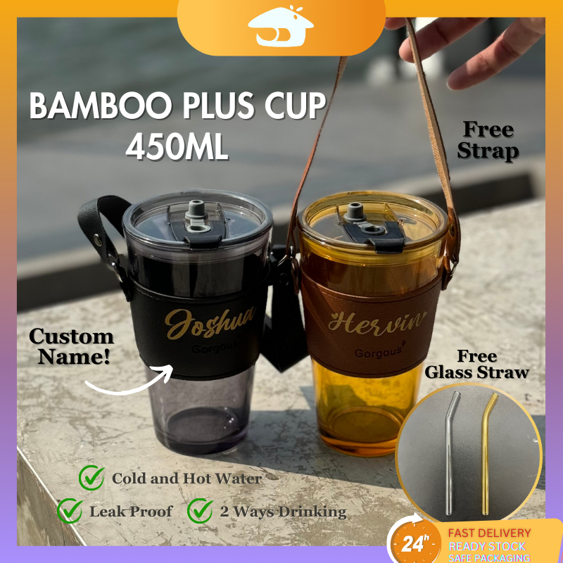 Bamboo Plus Cup - DAYDREAM Bamboo Glass 450ml Cup Mug Custom Name ...