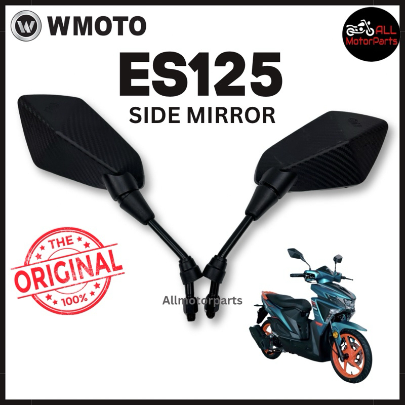 [100% ORI] WMOTO ES125 ES 125 SIDE MIRROR LEFT REAR VIEW KIRI & RIGHT ...