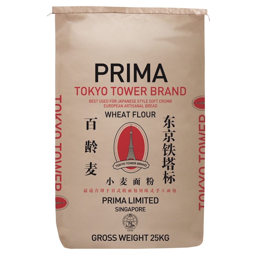 PRIMA Tokyo Tower Brand 百龄麦 东京铁塔标 Tepung Roti 25kg French Flour T45 ...