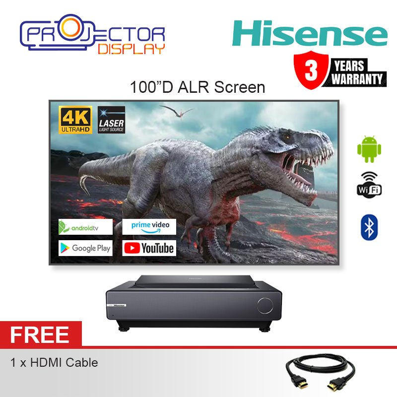 Hisense PX1-PRO 4K UHD Triple Laser Cinema TV Ultra Short Throw Home ...