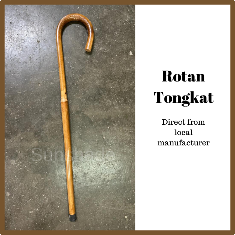 Rotan Tongkat/ Rattan Walking Stick/ 单脚拐杖 | Shopee Malaysia