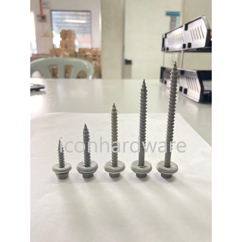 SELF DRILLING SCREW WOOD SCREW TD WITH WASHER | SCREW IKAT KAYU BY PACK ...