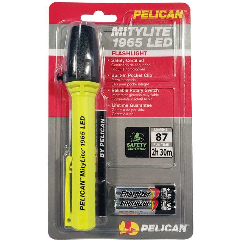 Pelican MityLite 1900 (Xenon) & 1965 (LED) Explosion Proof / Intrinsically Safe Flashlight ...
