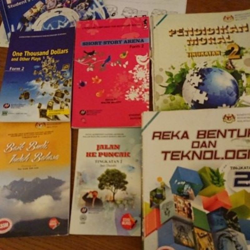 Secondary school textbook, sekolah menengah buku, tingkatan 2, form 2 ...