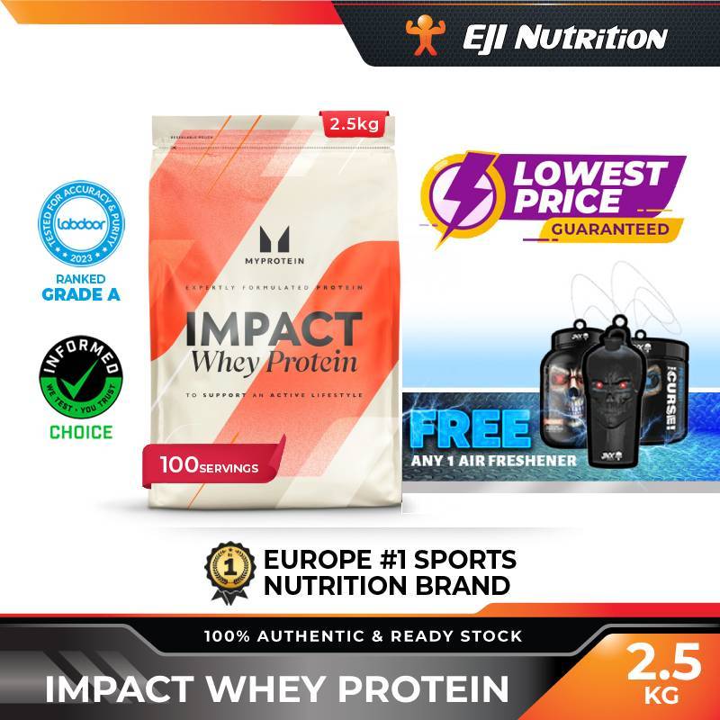 Myprotein Impact Whey Protein (2.5kg) - Original UK Protein Susu Gym ...