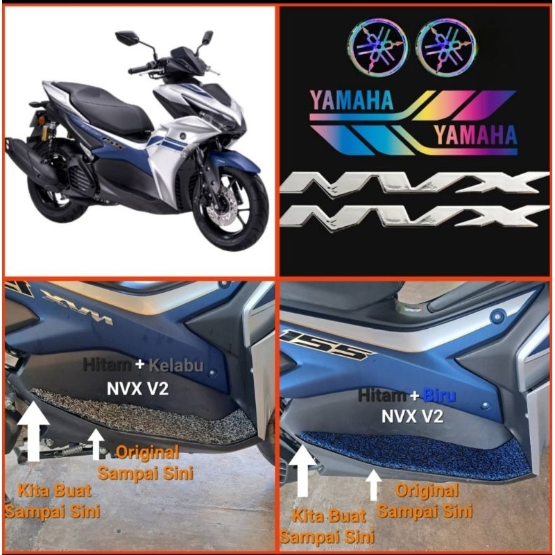 YAMAHA NVX V2 (MODI PENUH SAMPAI BELAKANG) CARPET KARPET PEMIJAK KAKI ...