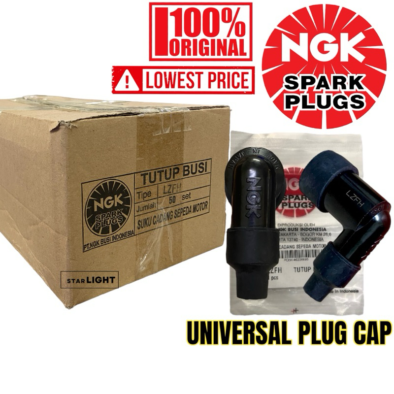 100% ORIGINAL NGK UNIVERSAL PLUG CAP KEPALA PLUG LC135 Y125Z SRL110 ...