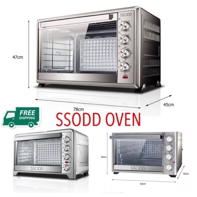 SSODD 45L 60L 100L Electric Oven SIRIM Stainless Steel Professional ...