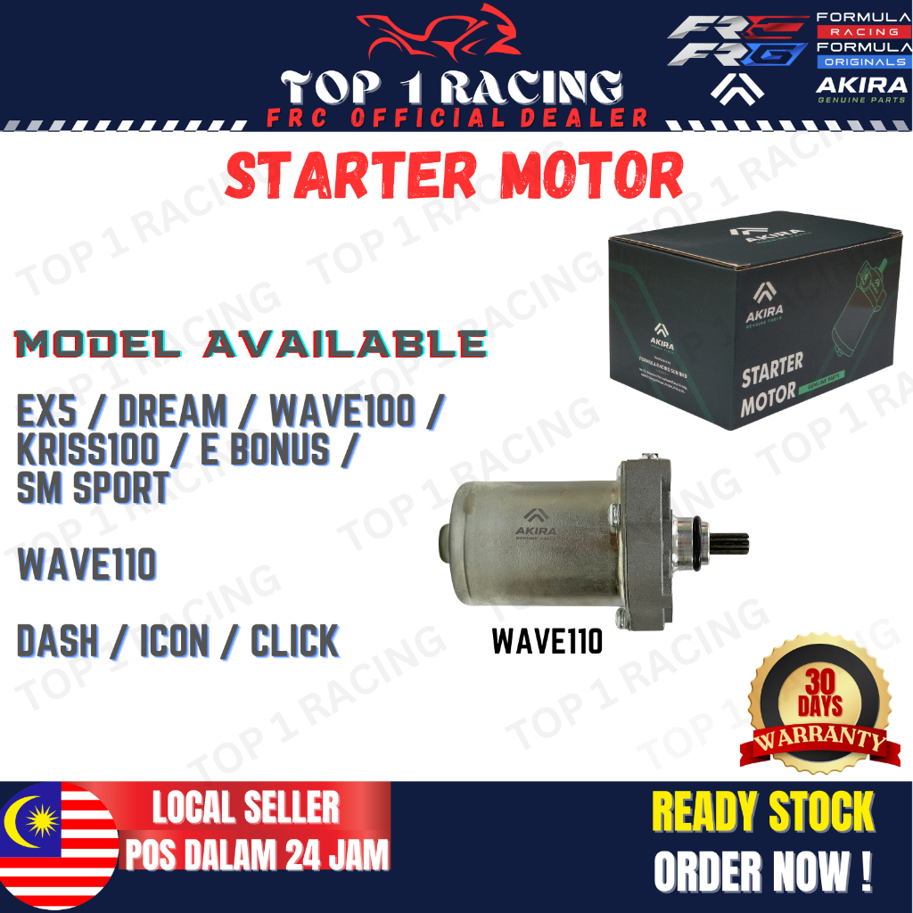 ORIGINAL AKIRA / EX5 / DREAM / WAVE100 / KRISS100 / E BONUS / SM SPORT / WAVE110 / DASH / ICON ...