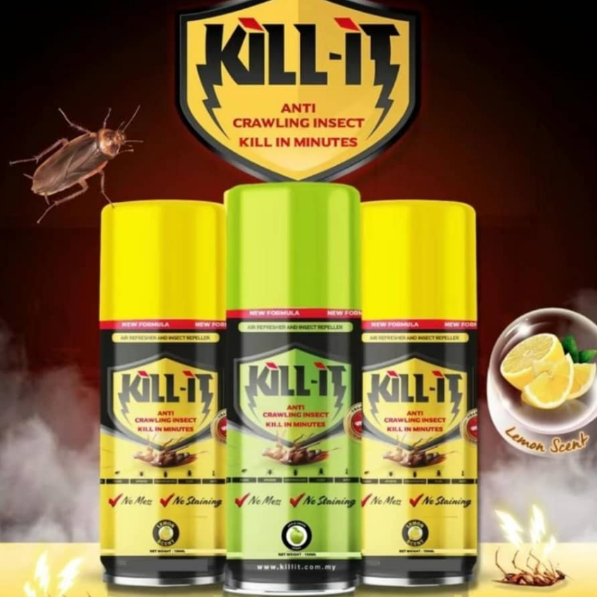 [BUY 2 FREE 1] SET COMBO JIMAT KILL IT SPRAY LIPAS KERETA SPRAY SEMUT ...