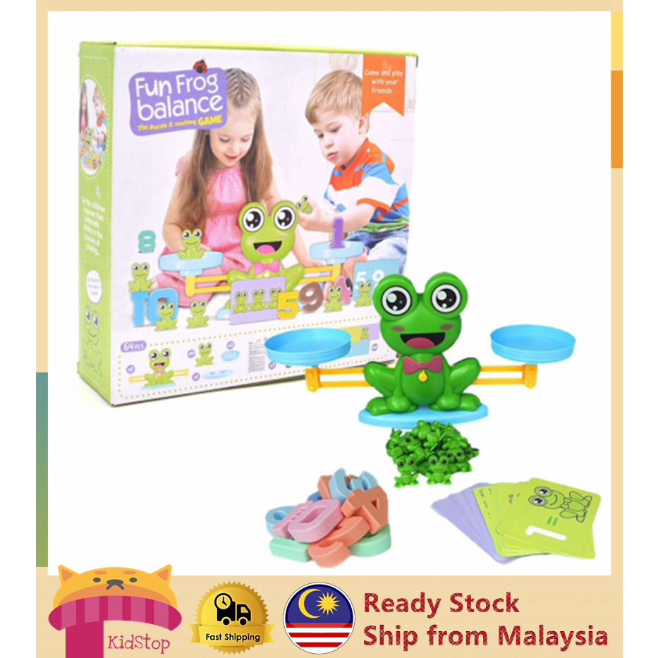 Fun Frog Balance Scales Math Game Kids Early Learning Preschool Math ...