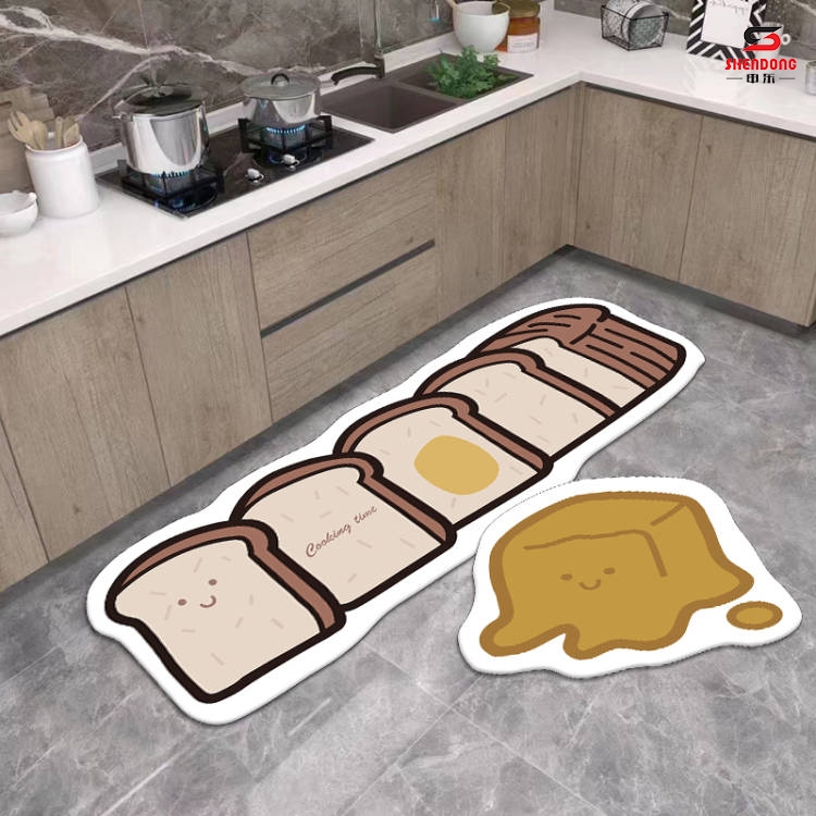 M (40*60 +40*120cm) 2 in 1 Crystal Velvet kitchen mat / Rugs / Floor ...