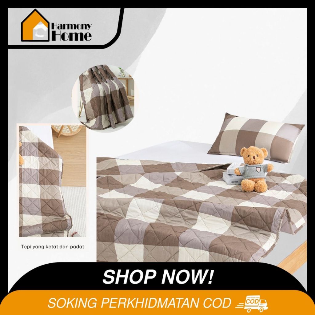 HARMONY Blanket Quilt Bedcover Selimut Lembut Selimut Tipis Blanket ...