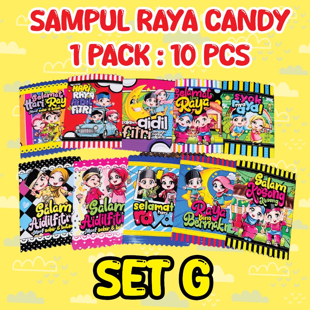 SAMPUL RAYA CANDY / SAMPUL RAYA JAJAN - 1 PACK 10 PCS | Shopee Malaysia