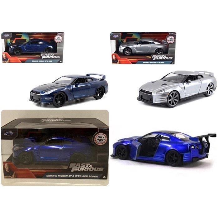 Jada 1-32 Fast & Furious Brian's Nissan R35 GT-R GTR BEN SOPRA R35 Blue ...