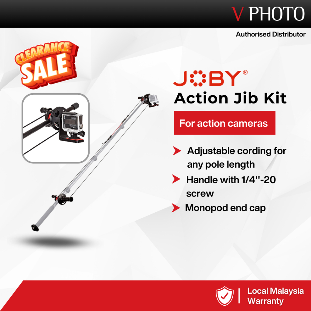 JOBY ACTION JIB KIT (BLACK/RED) | Shopee Malaysia