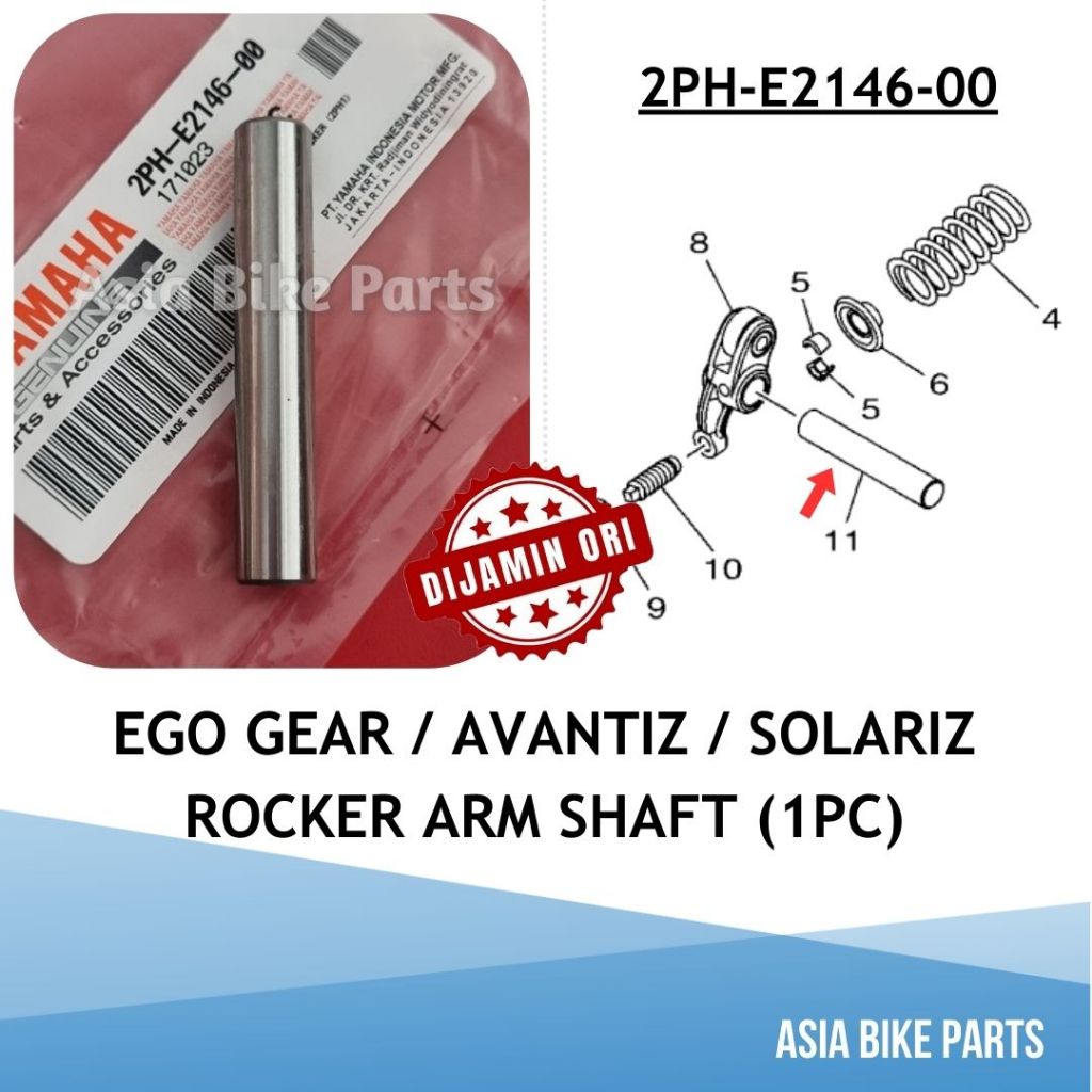 Yamaha Original Ego Gear / Avantiz / Solariz Rocker Arm Shaft - 2PH ...
