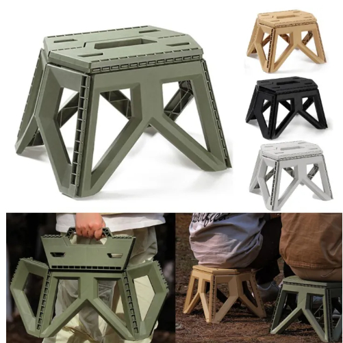 Foldable Portable Camping Tactical Stool Chair outdoor glamping chair ...