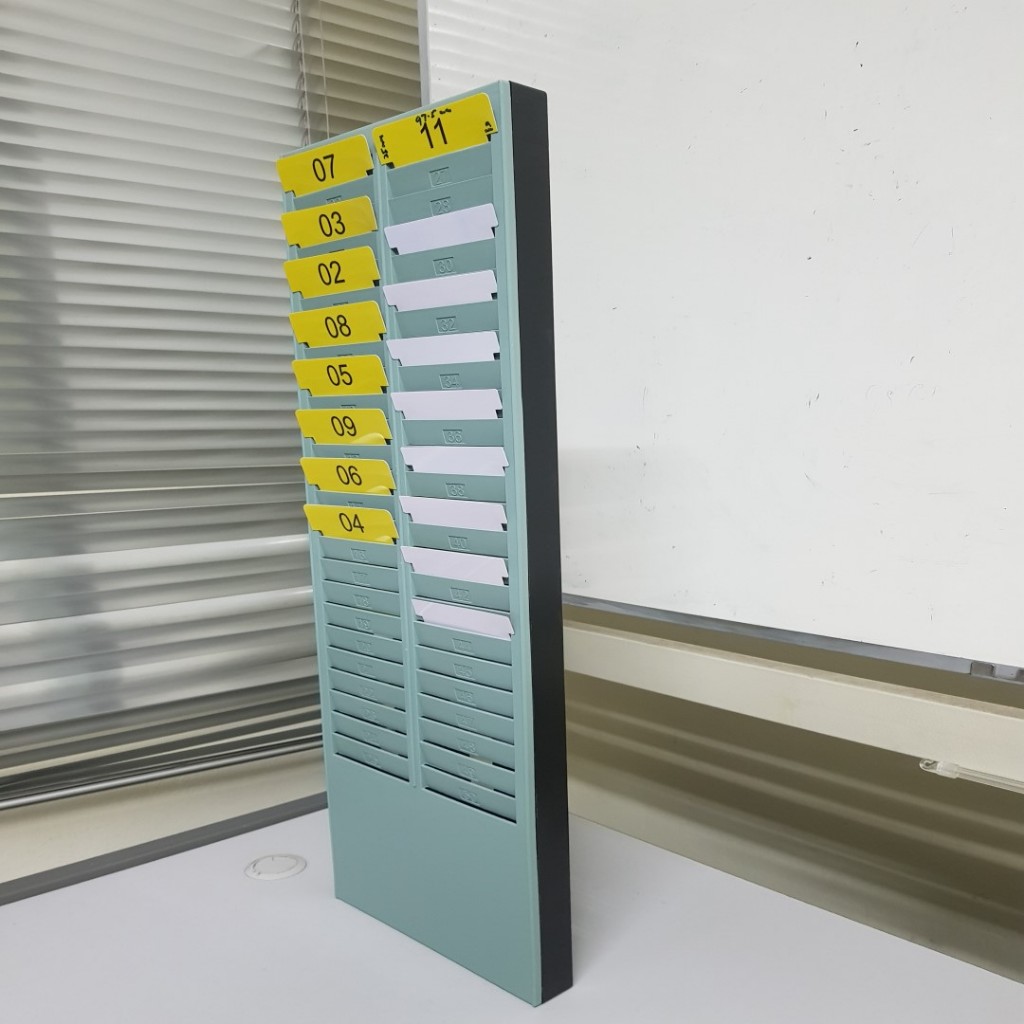 T-Card Plastic Rack/System Record Rack/PVC T-Card Rack/T卡架/Pemegang Kad ...