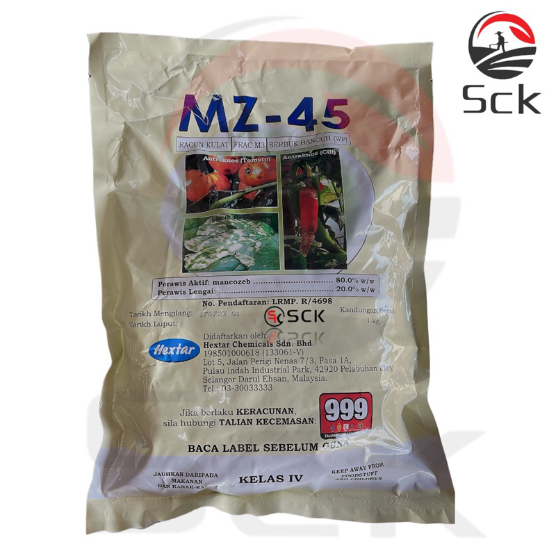 Mancozeb(Racun kulat)MZ-45 1kg菌药粉 Hextar MZ-45 | Shopee Malaysia