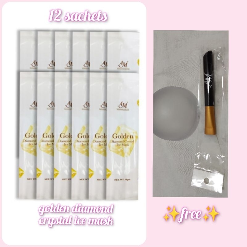 am golden diamond crystal ice mask 12 sachets 💯 original | Shopee Malaysia